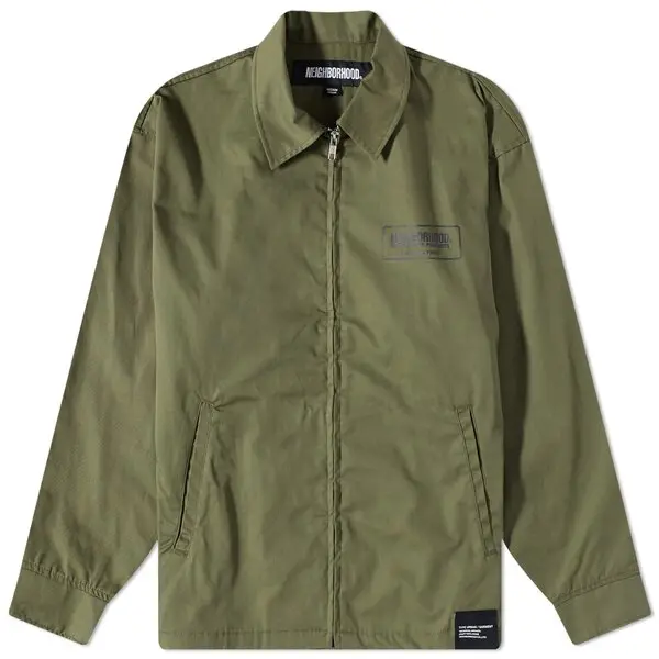 ジャケット・アウター neighborhood N-1DECKJACKET OLIVE DRAB M Neighborhood Zip Work Jacket In Olive Drab - 60% Off | Editorialist